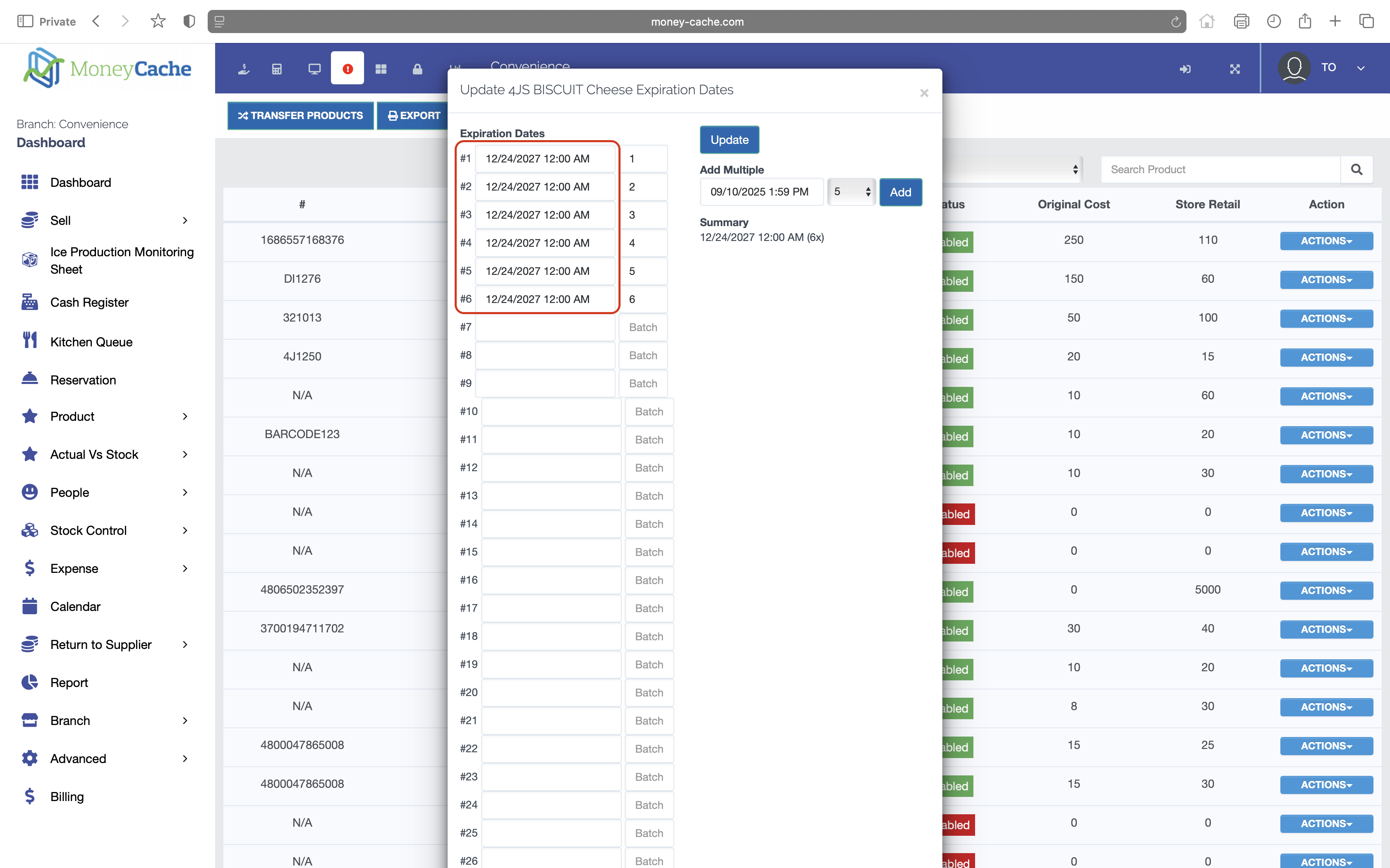 POS Features & Functions | MoneyCache